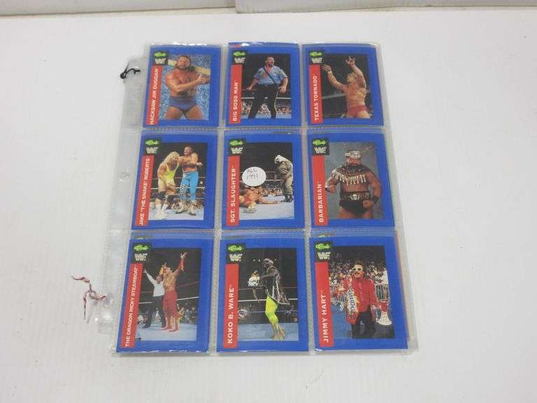 (52) WCW Cards from 1991, and (18) WWF Cards from 1991, All in Plastic ...