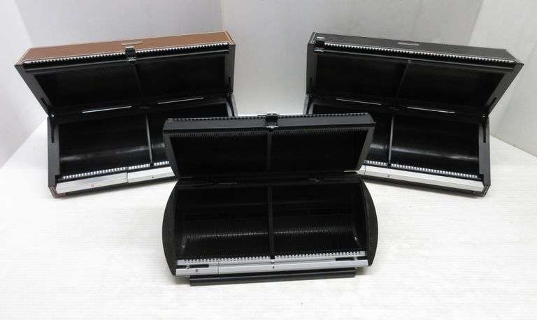 (2) Discgear 120-DVD/CD Faux Leather Storage Cases, and Discgear 100 ...