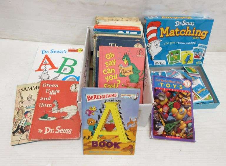 (16) Dr. Seuss Books, and a Dr. Seuss Matching Game - Albrecht Auction ...