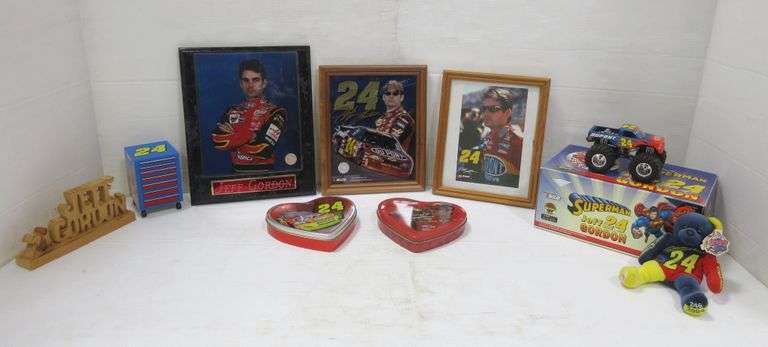 Jeff Gordon Diecast Replica Car with COA, 1/24 Scale; Truck, 1/64 Scale ...
