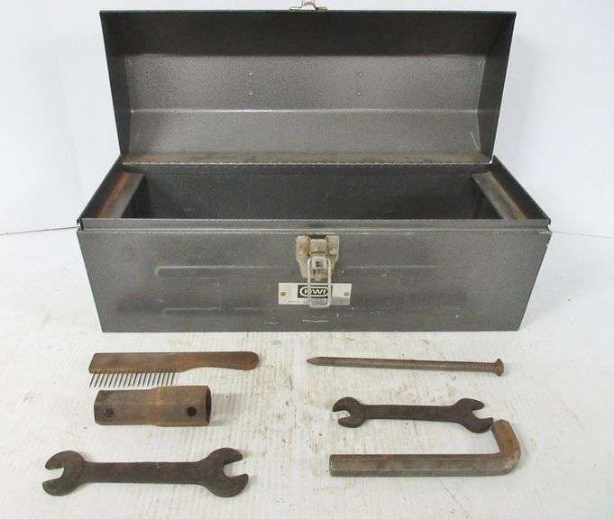 Tool Box of Older 1890s to 1900s Tools, Various Shapes and Sizes ...