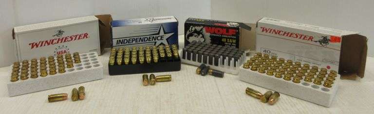 (50) Rounds of Winchester .40 Cal. Ammo, 180-Grain FMJ; (40) Rounds of ...
