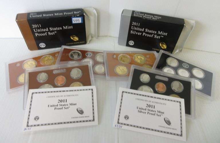 2011 Proof Set; 2011 Silver Proof Set, S-Mint Mark - Albrecht Auction Service