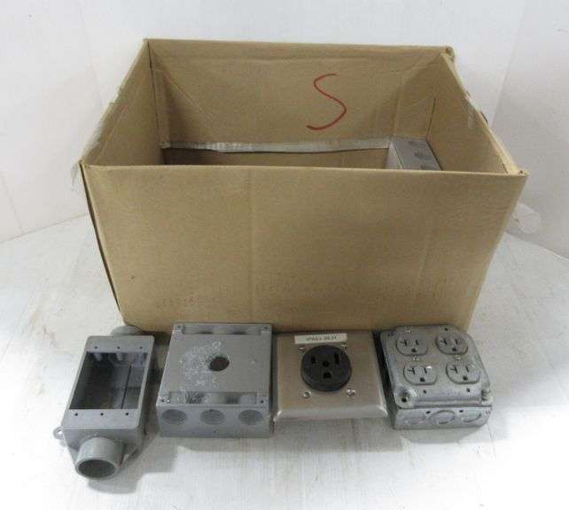 Weather Proof Electrical Boxes with Lids 220 Plus, and PVC Connectors ...