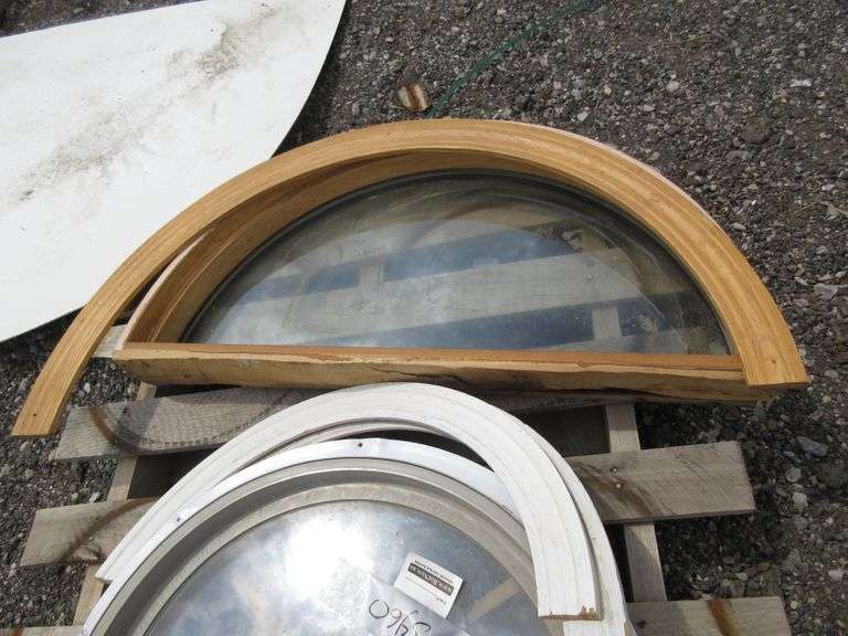 (2) Half Round Windows - Albrecht Auction Service