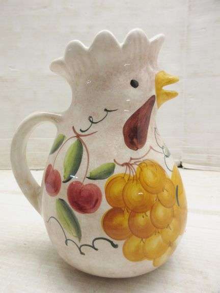 Ceramic Lemonade Jug, Shaped Like a Chicken, Italian Made - Albrecht ...