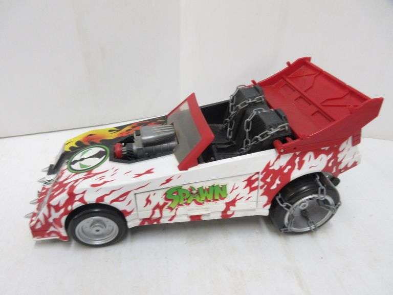 1994 McFarlane Toys Spawn Vehicle Spawn Mobile Dragster with (5) Spawn ...
