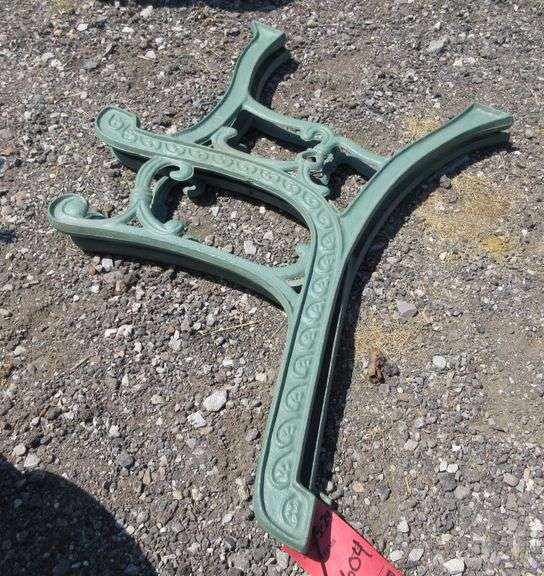 (2) Old Cast Bench Seat Legs - Albrecht Auction Service