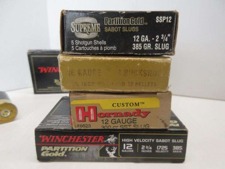 (27) Slugs Total, Includes: 5- Hornady 12-Gauge 2 3/4 300-Grain SST ...