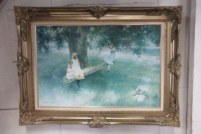 Painting On Canvas in Ornate Frame, From Spectra Galleries N. Hollywood ...