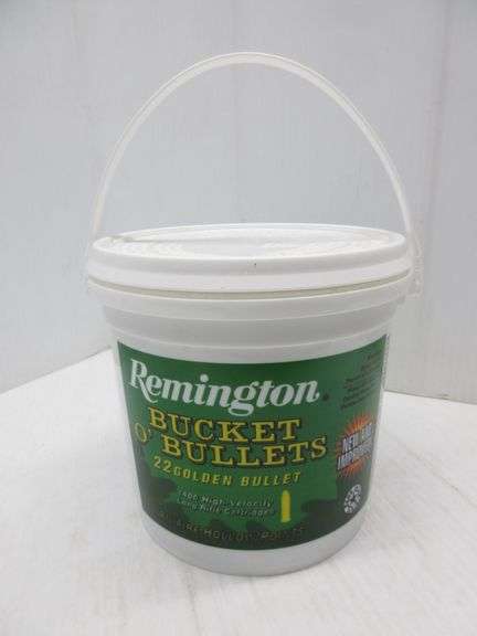 Remington Bucket O' Bullets .22 LR Golden Bullets, 1400 Rounds Total ...
