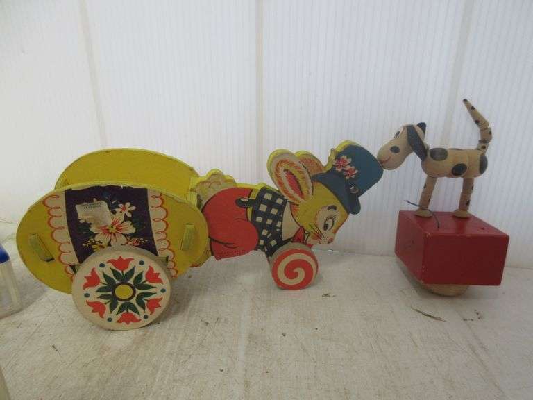 Vintage Toys Circa 1940-1950s: Metal Spinning Top, Very Good; The Dolly ...