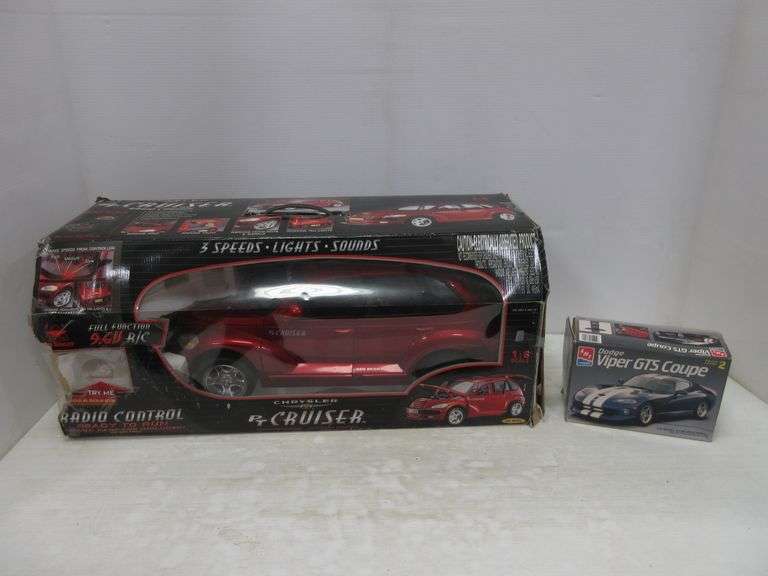 Huge RC PT Cruiser, 1/6 Scale, NIB; Dodge Viper Model Kit, 1/25 Scale ...