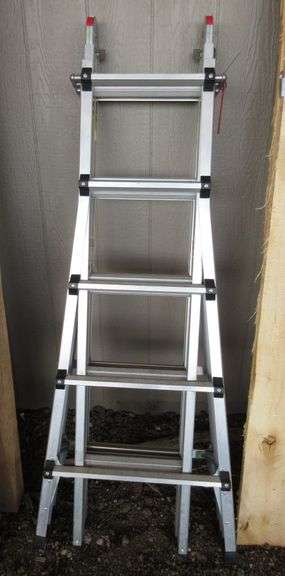 Vulcan Ladder, Extends to 21' as Extension Ladder, and 9'5" as a Step ...