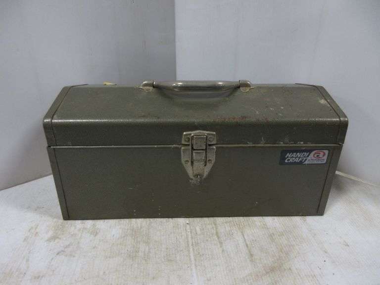 Handicraft Tool Box Filled with Tools - Albrecht Auction Service