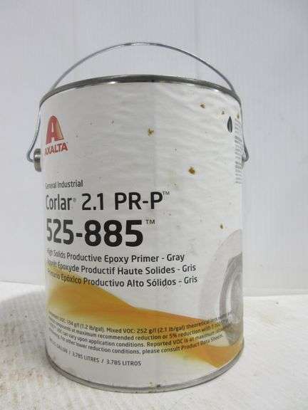Gallon of Axalta Corlar 2.1 PR-P 252-885 Epoxy Primer, Gray in Color ...