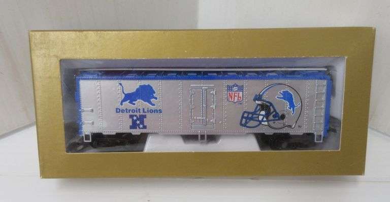 Detroit Lion Railroad Box Car - Albrecht Auction Service
