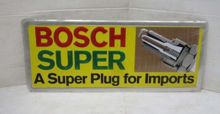 Bosch Super Plug Sign - Albrecht Auction Service