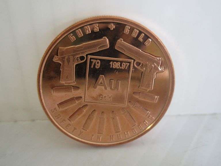 1 oz. of Pure Copper, "Guns & Gold" - Albrecht Auction Service