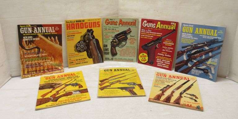 (8) Vintage Gun Publications, Including: Sports Afield Gun, Annual ...
