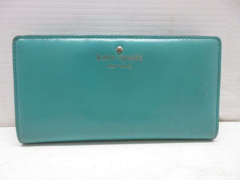 Authentic Kate Spade Mint Green Bill Fold - Albrecht Auction Service