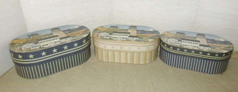 Set of (3) Nautical Nesting Boxes - Albrecht Auction Service