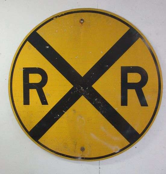 Decommissioned Railroad Sign - Albrecht Auction Service