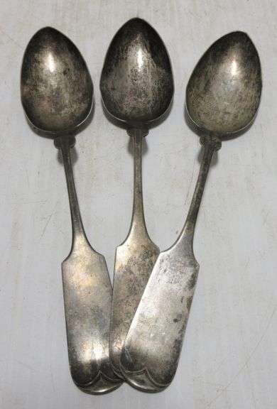 (3) Silver Spoons with Hallmarks - Albrecht Auction Service