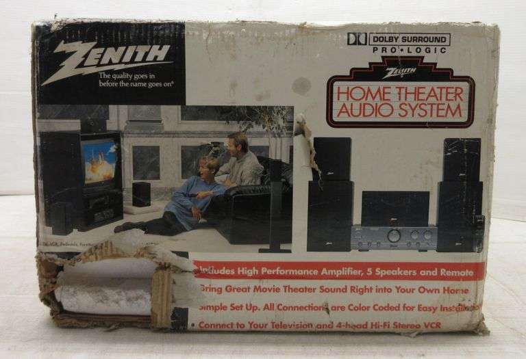 Zenith Home Theater Audio System, Includes: High Performance Amplifier ...