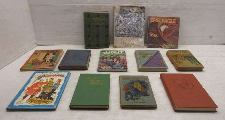 Old Books, Includes: Alan The Hunter, 1898; Pilgrims Progress ...