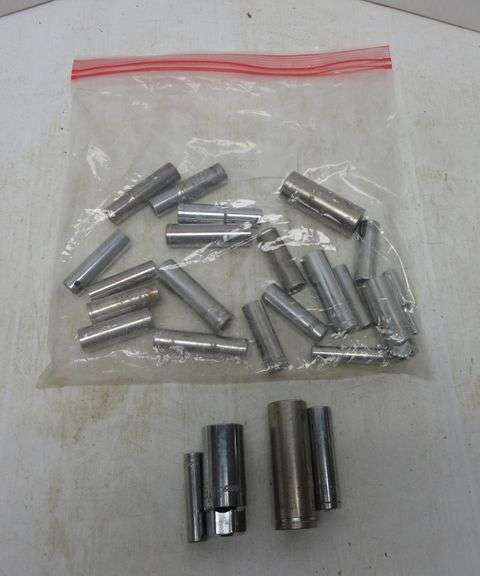(24) Deep Well Sockets, All Different Brands and Sizes: Craftsman, S-K ...