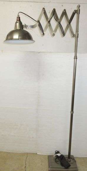 Vintage Style Industrial Scissor Extendable Floor Lamp, Purchased from ...
