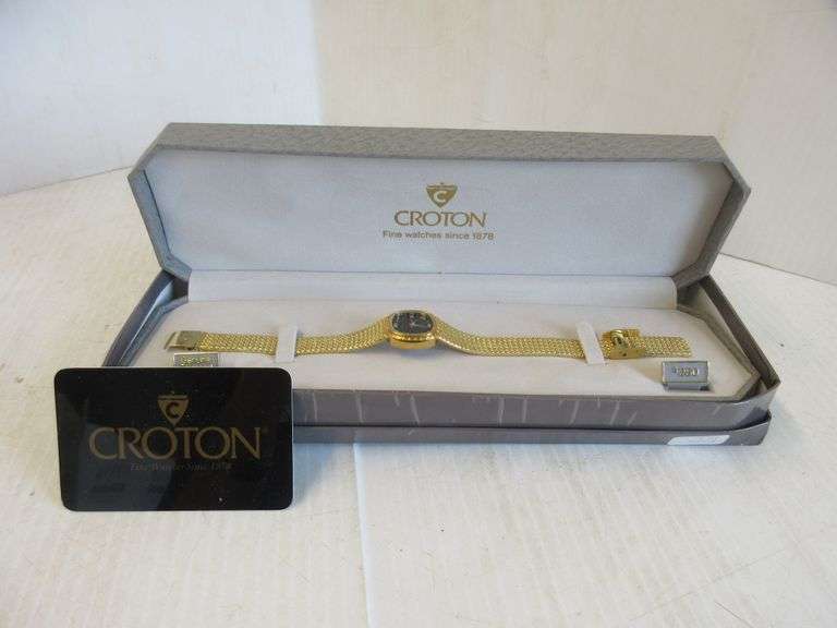 Reliance by Croton Fine Gold Watch; Genuine Diamond Quartz, Japan ...
