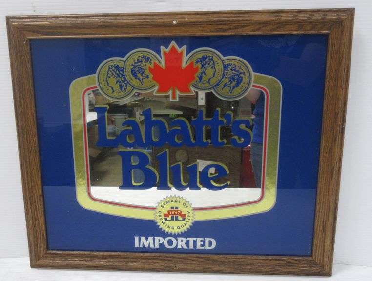 Labatt's Blue Beer Mirror - Albrecht Auction Service
