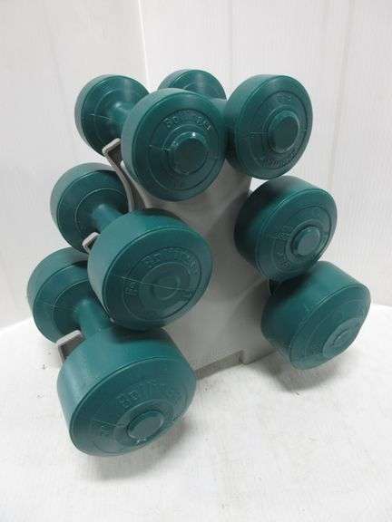 Bollinger Weight Set with Pair of 3 lb., 5 lb., and 8 lb. Dumbbells ...