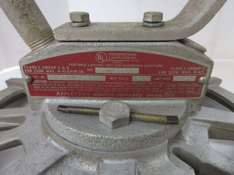 (2) Appleton Electric Company Spot Lights, For Commercial Use ...