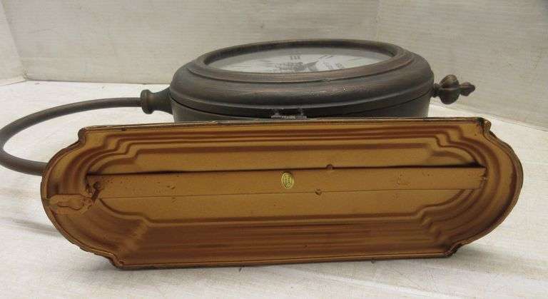 67 Bailey St., London Two-Sided Wall Clock, Brown and Copper-Toned ...