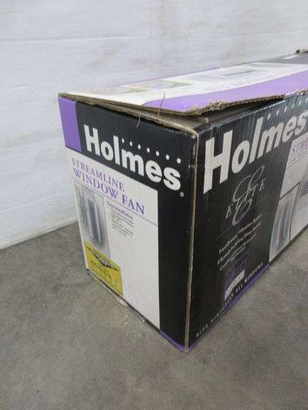 Holmes Window Streamline Fan, Low Profile Four-Speed, Auto Thermostat ...