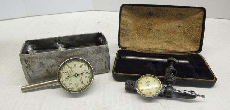 (2) Machinist Tools, Lathe Mill Machinist Federal Dial Depth Gauges ...