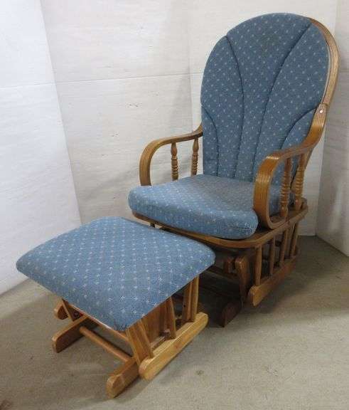 Glider Rocker with Ottoman - Albrecht Auction Service