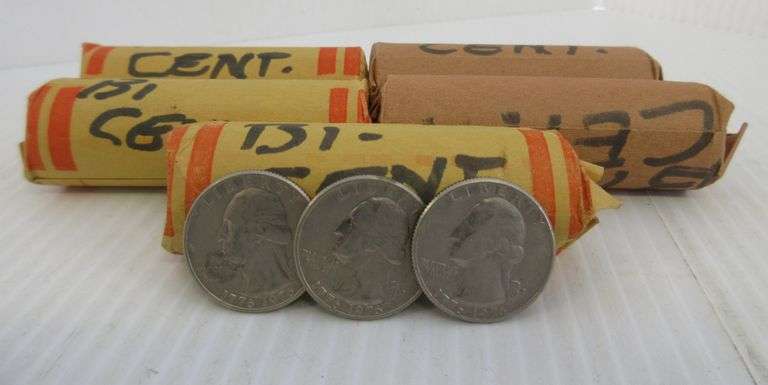 (5) Rolls of Bicentennial Quarters - Albrecht Auction Service