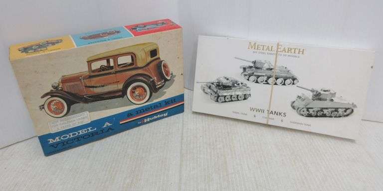 Hubley Metal Car Kit, Complete, Previously Started; Tank Model ...
