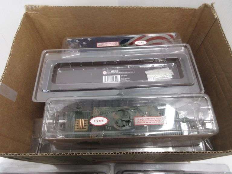 O Size Train Cars, Resealed Boxes, All New; (5) Menards Military Tank ...