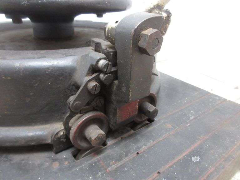Antique Cast Iron Bradley Stencil Machine - Albrecht Auction Service