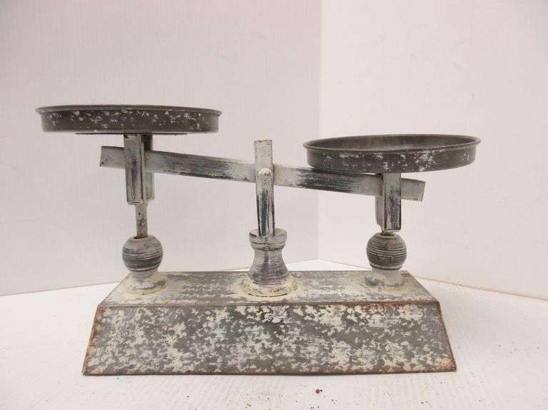 Distressed Metal Scale Decor with Moving Parts to Resemble a ...