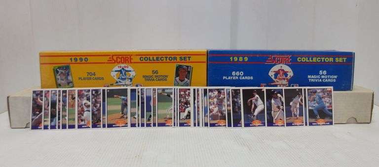 (4) Score Baseball Card Sets Whiz Factory Sets, Dates Include: 1988 ...