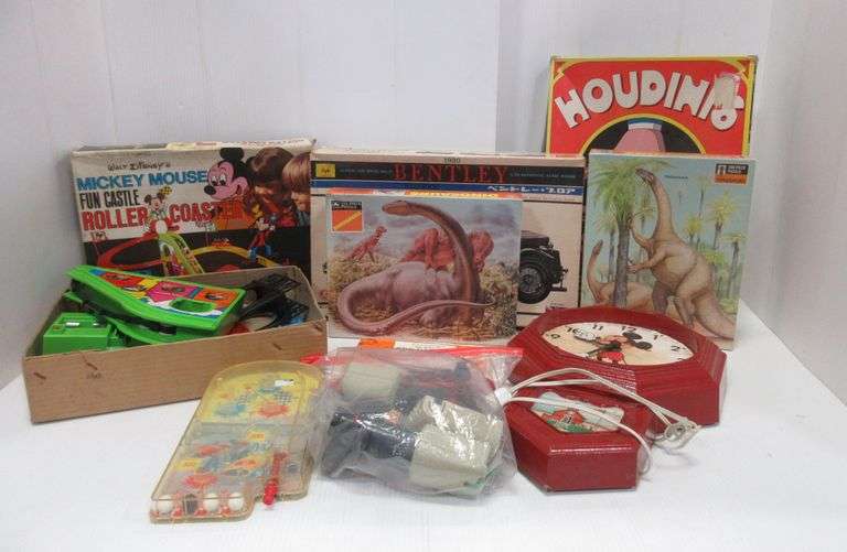 Older Toys, Including: Mickey Mouse Fun Castle Roller Castle; Houdini ...