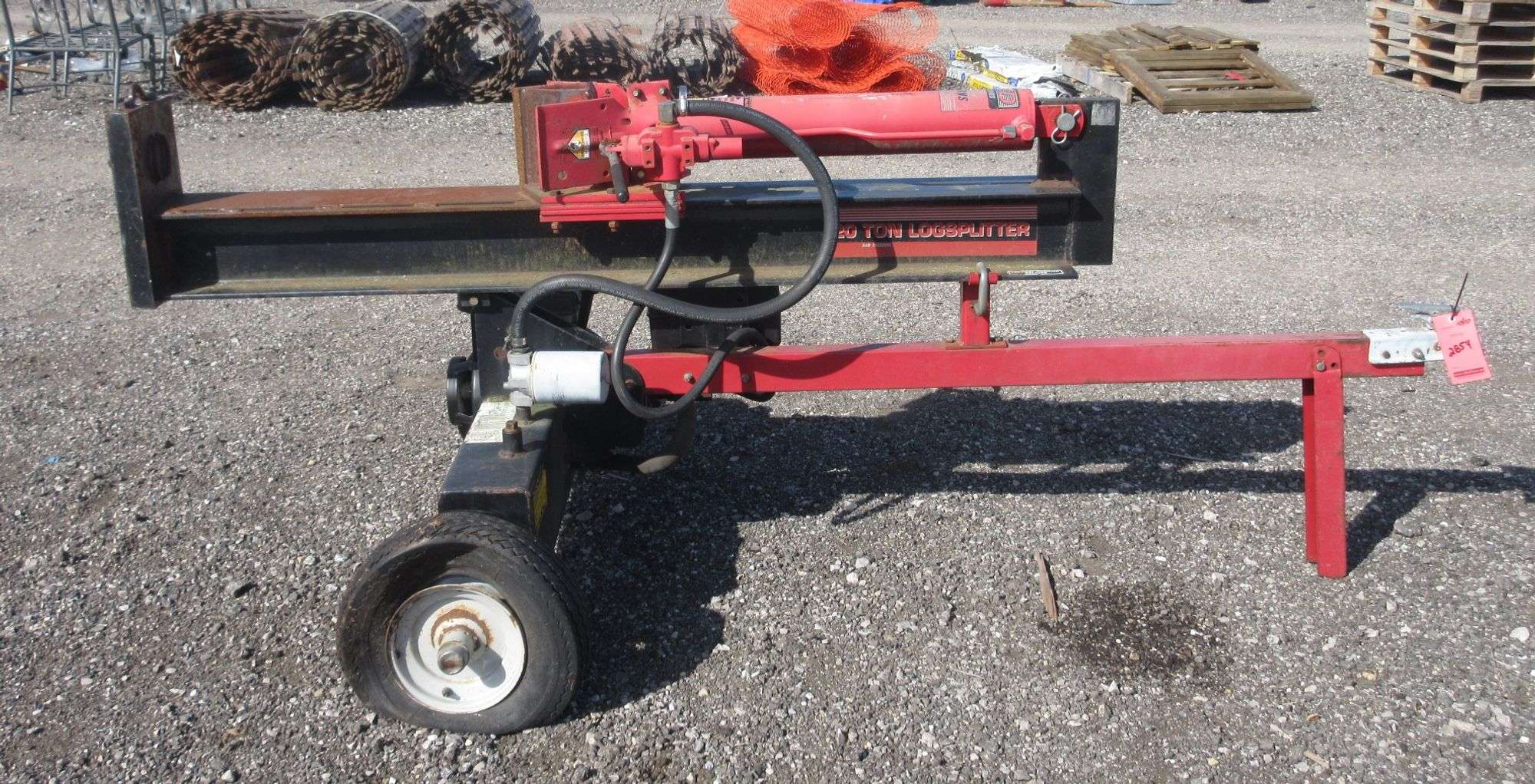 MTD 20 Ton log splitter not used in about a year worked as intended when last used pump is getting a little weaker than new tires are flat from sitting motor was replaced
