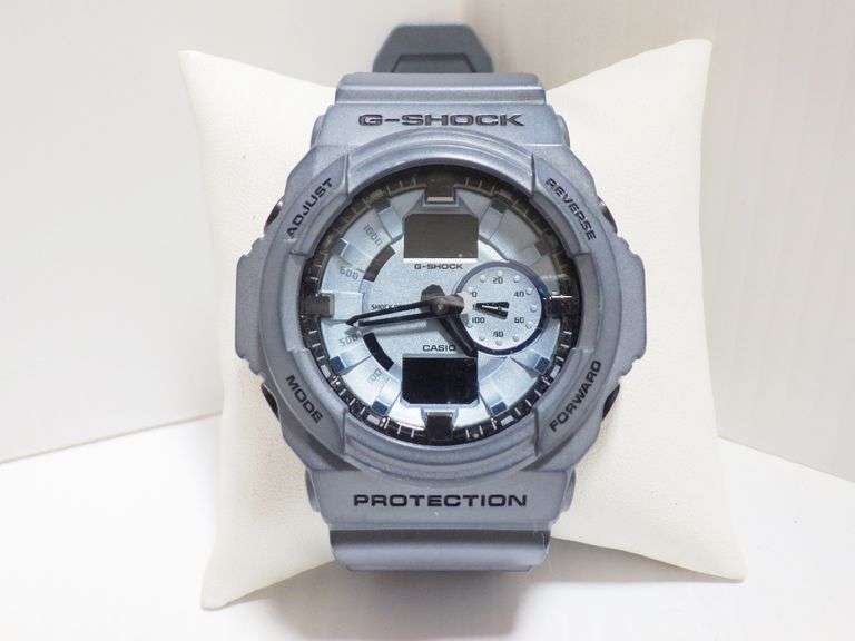 Authentic Casio G-Shock, Model GA-150A, metallic blue divers watch ...