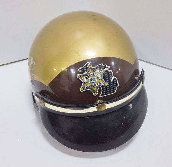 Older Sheriff Motorcycle Helmet - Albrecht Auction Service